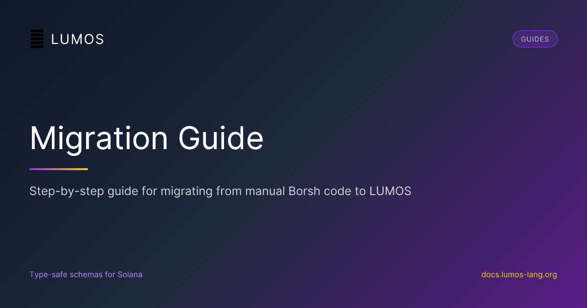 Migration Guide | LUMOS